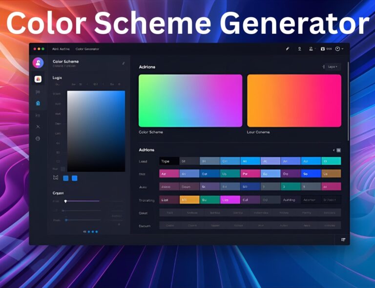 Color Scheme Generator: Create Color Palettes Online Free